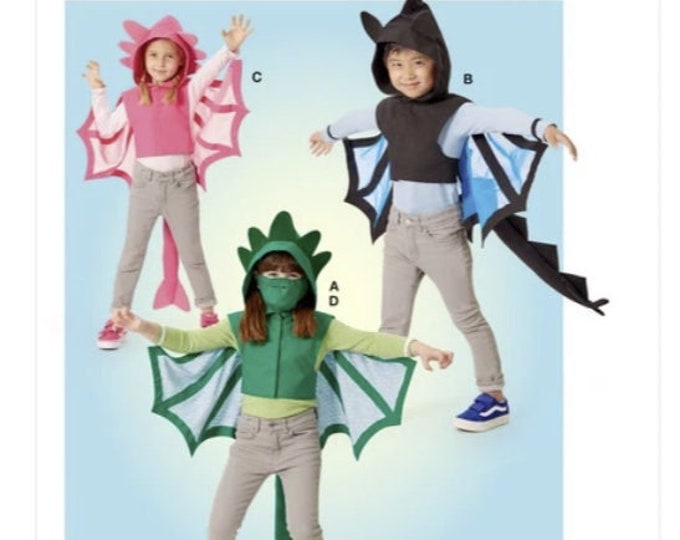 Sewing Pattern for Child Boy or Girls Dragon Costumes, Mccall's Pattern ...