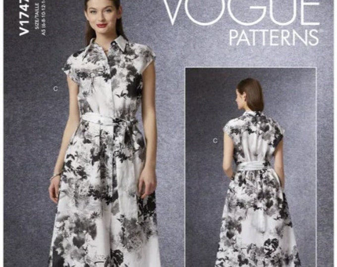 Sewing Pattern for Womens LOOSE FIT DRESS, Vogue Pattern V1747, Womens ...