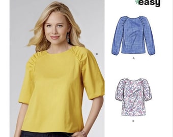 Sewing Pattern for Womens Top in Misses Sizes 6 to 24, Easy Sew Boho ...