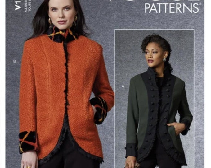 Sewing Pattern for Womens Jacket, Vogue Pattern V1713, Today's Fit ...