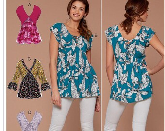 Sewing Pattern for Womens' Gathered Tops and Tunic, Mccall's Pattern ...