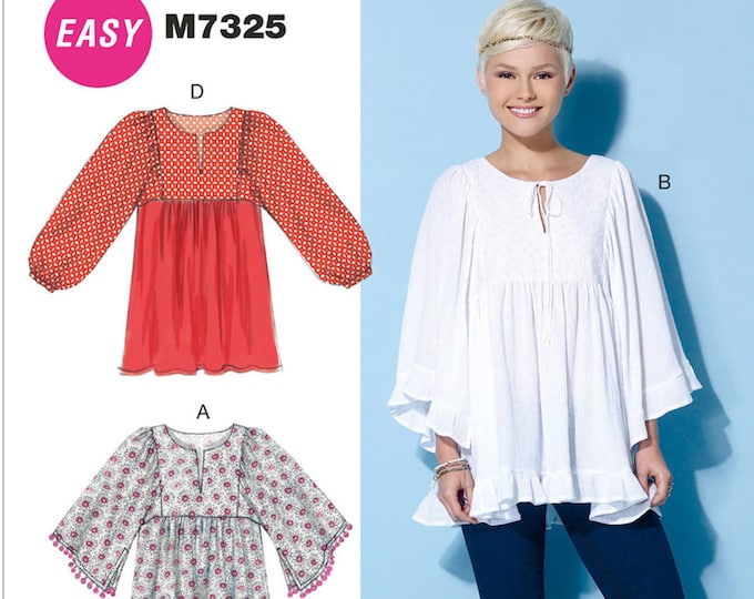 Sewing Pattern for Womens' Gathered Tops and Tunic, Mccall's Pattern ...