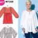 Sewing Pattern for Womens' Gathered Tops and Tunic - Etsy
