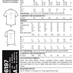 Sewing Pattern for Mens & Womens Shirts, Unisex Button Down Shirts, New ...