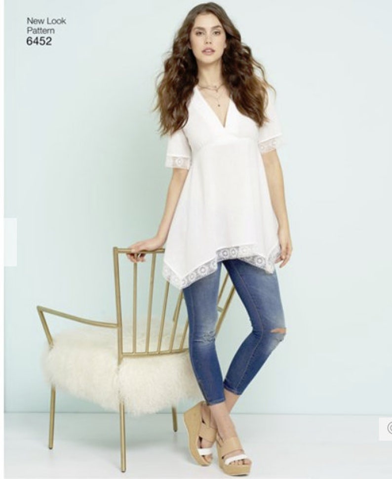 Sewing Pattern for Womens Tunic Tops New Look Pattern 6452 | Etsy