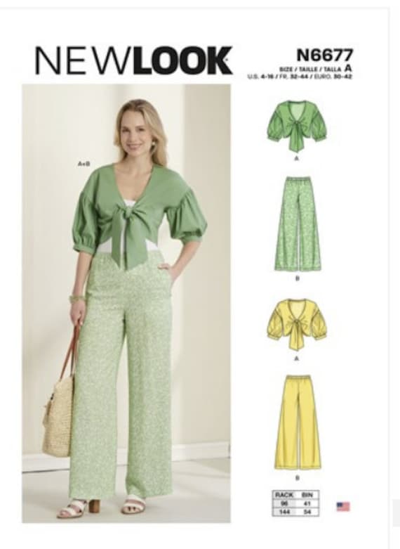 Sewing Pattern for Womens Pants & Jacket or Top New Look - Etsy