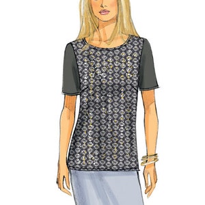 Sewing Pattern for Womens Pullover Tops, Butterick Pattern B6754, Plus ...