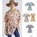 Sewing Pattern for Womens Top in Misses Sizes 6 to 24, Easy Sew Boho ...