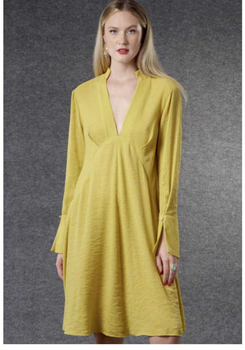 Sewing Pattern Womens DEEP-V Dresses Vogue Pattern V1780 - Etsy