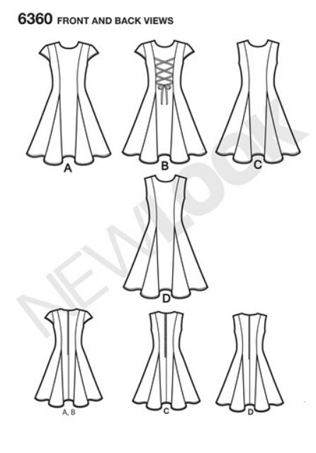 Sewing Pattern for Girls Party Dresses New Look Pattern - Etsy