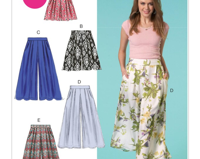 Sewing Pattern for Womens' Wide-leg Shorts, Culottes and Pants, Mccall ...