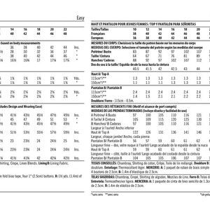 Sewing Pattern for Womens Top & Pants, New Look Pattern N6781, New ...