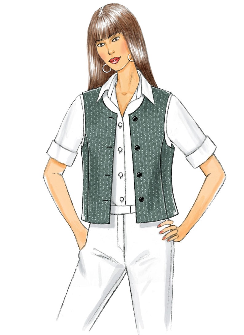 Sewing Pattern for Womens Vests in Five Styles Butterick - Etsy