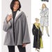 Sewing Pattern for Womens Hooded Coats and Jacket, New Look N6811, New ...