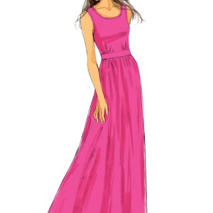 Sewing Pattern Womens Maxi Dress in Misses & Plus Sizes, Butterick ...