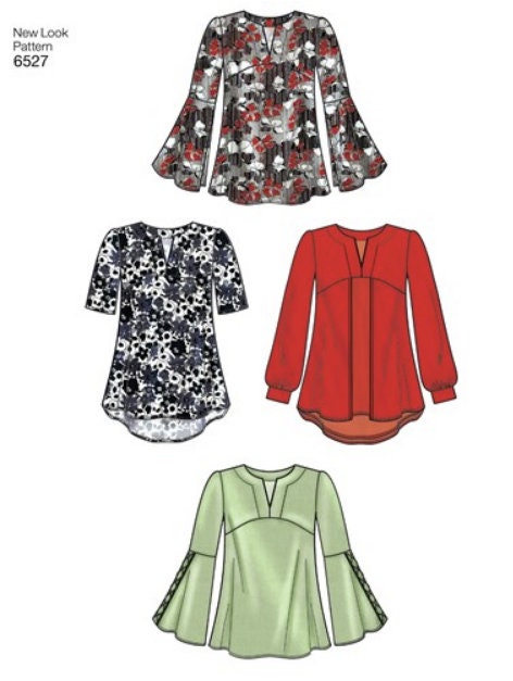 Sewing Pattern for Womens Tops in Misses Sizes Womens Tunic | Etsy