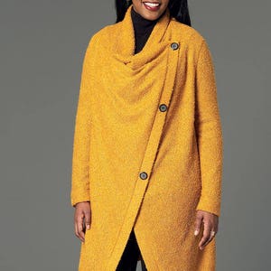 Sewing Pattern for Misses'/women's Sweater Coat and Poncho, Mccall's ...