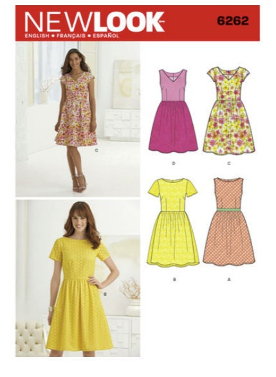 Sewing Pattern for Womens Dress in Misses Sizes, Great Summer Dresses ...