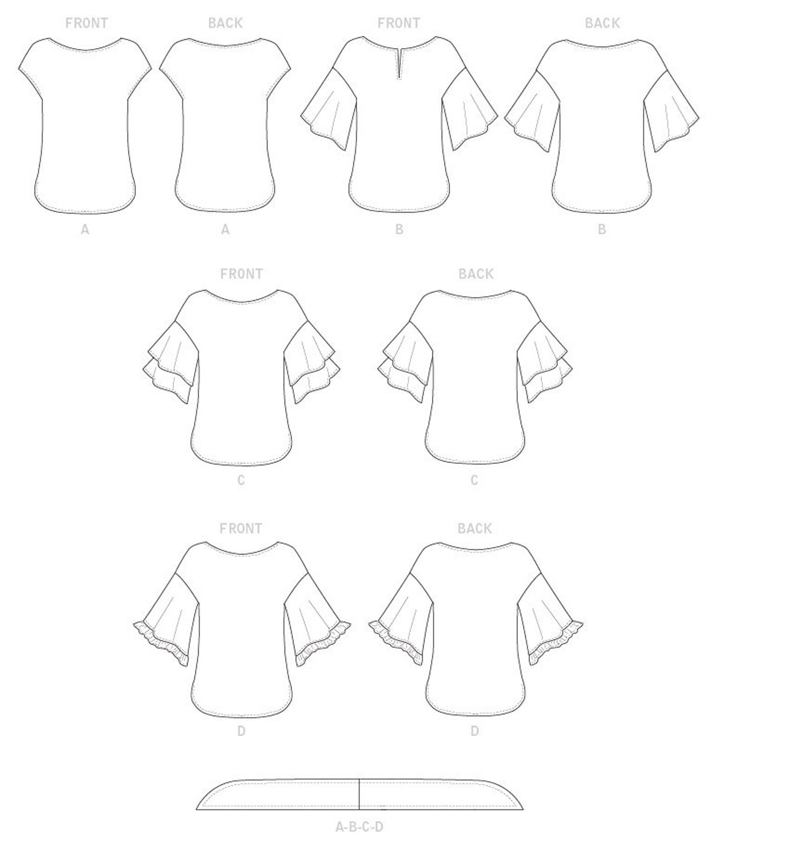 Sewing Pattern for Womens Tops in Misses Sizes & Plus Sizes - Etsy
