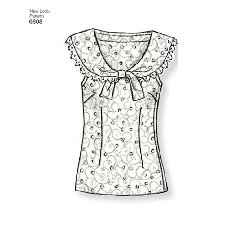 Sewing Pattern for Womens Tops New Look Pattern 6808 New - Etsy UK