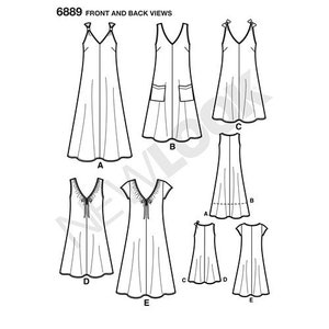 Sewing Pattern for Womens Dress in Sizes 8-18, Great Summer Dresses ...