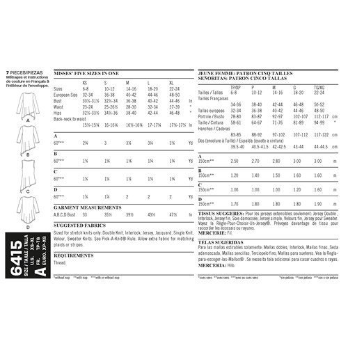 Sewing Pattern for Womens Tops New Look Pattern 6415 New - Etsy