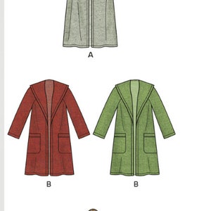 Sewing Pattern for Womens Coat With Hood, New Look N6585, New Pattern ...