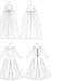 Sewing Pattern Medieval Floor-length Cape & Princess Seam Dress ...