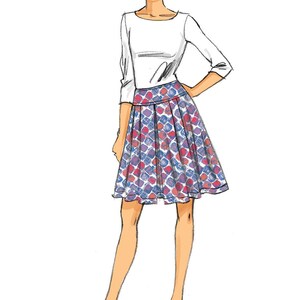 Sewing Pattern for Womens SKIRTS in Misses Sizes, Vogue Pattern V9090 ...