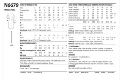 Sewing Pattern for Womens Dress New Look Pattern N6679 New - Etsy