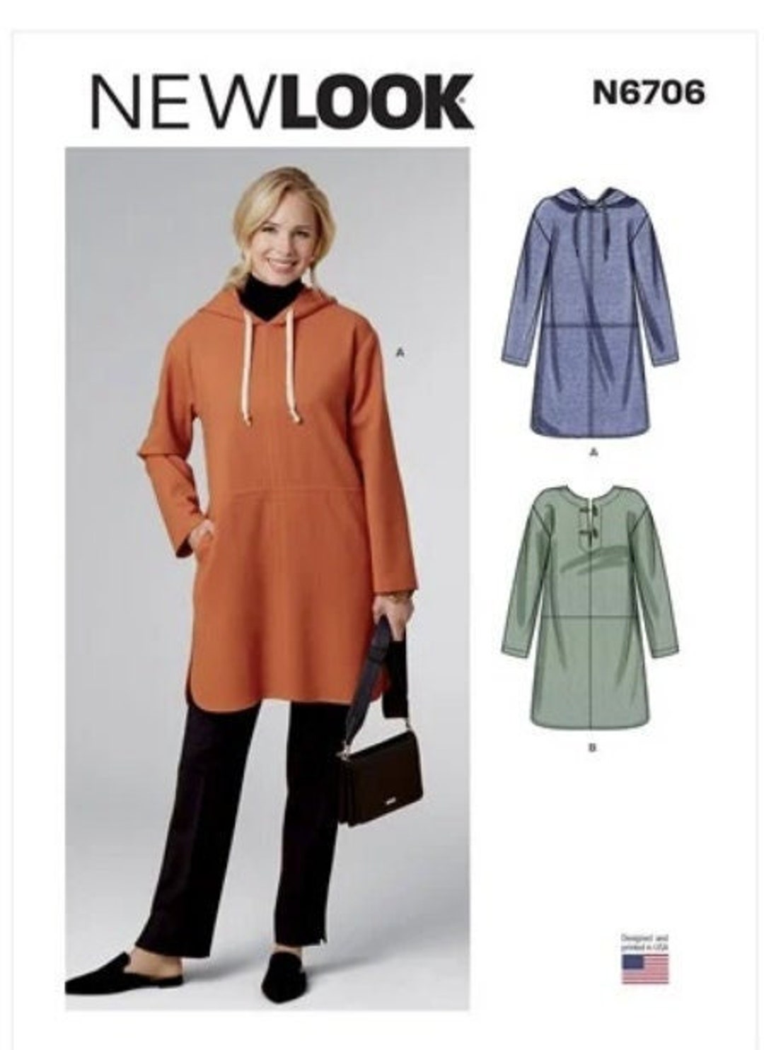 Sewing Pattern for Womens JACKETS With or Without Hood, New Look N6706 ...