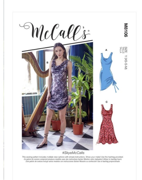 Sewing Pattern for Womens Dresses Mccalls Pattern M8106 NEW - Etsy