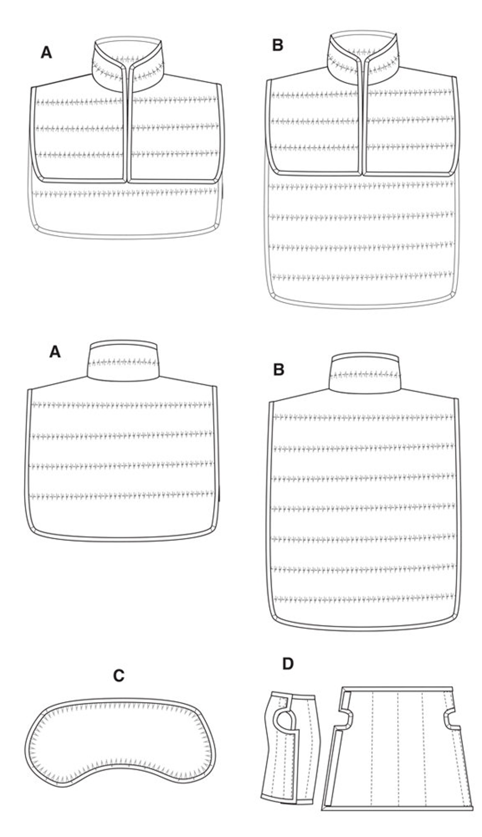 Sewing Pattern for Hot or Cold Shoulder Wraps Mask and Wrist - Etsy