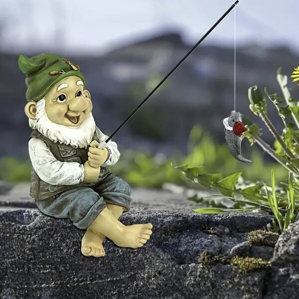 Fisherman Gnome - Etsy