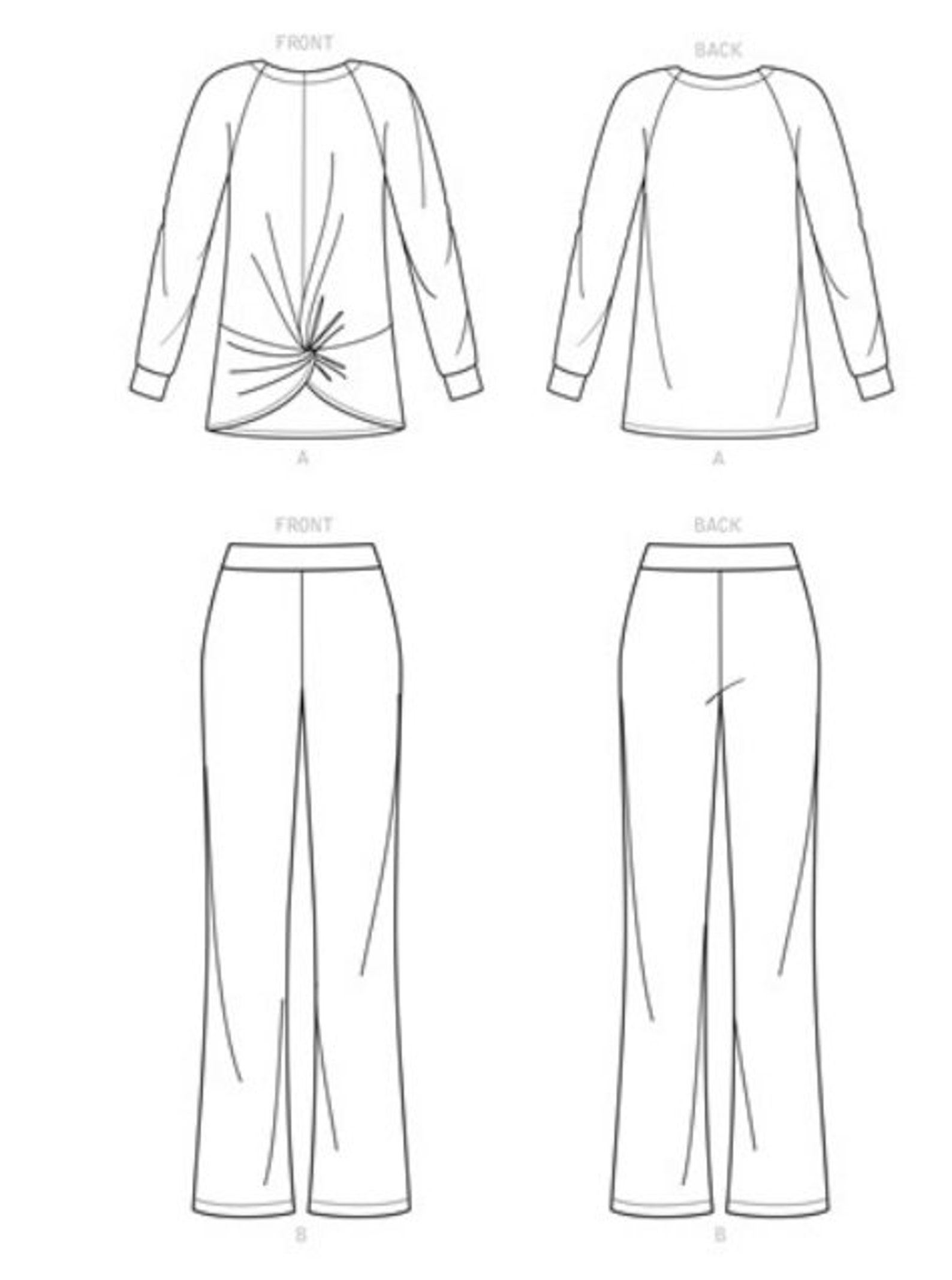 Sewing Pattern for Womens Comfy Lounge Wear New Look Pattern | Etsy