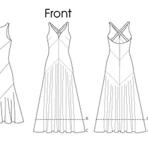 Sewing Pattern for Misses' Drop-waist Dresses, Vogue Pattern V8814 ...