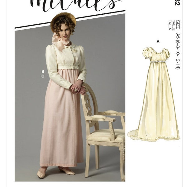 Regency Dress Pattern - Etsy