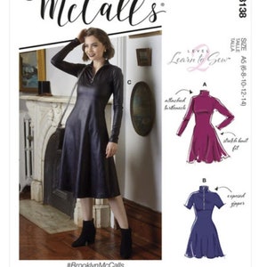 Sewing Pattern for Women's Dresses, Mccall's Pattern M8138, New Pattern ...