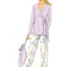 Sewing Pattern for Womens' Side-tie Robe, Top, Gown, Pants and ...