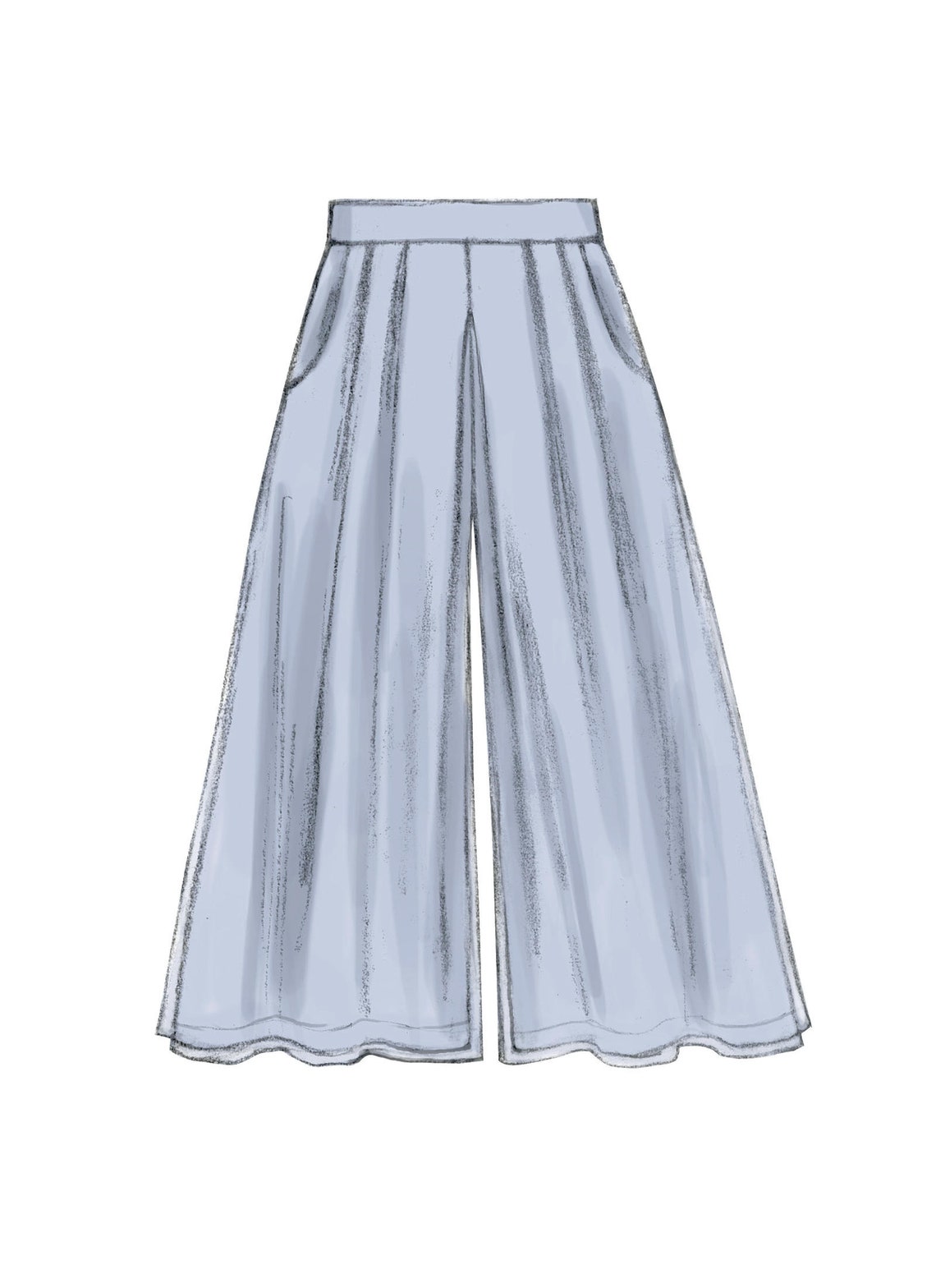 Sewing Pattern for Womens' Wide-leg Shorts Culottes and - Etsy