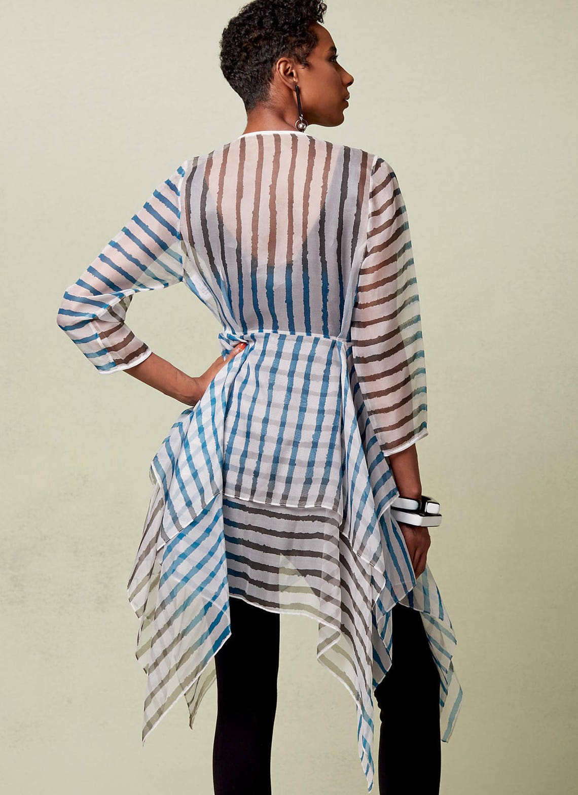 Sewing Pattern Womens' Tie-front COVER-UP W/ Peplum-style - Etsy