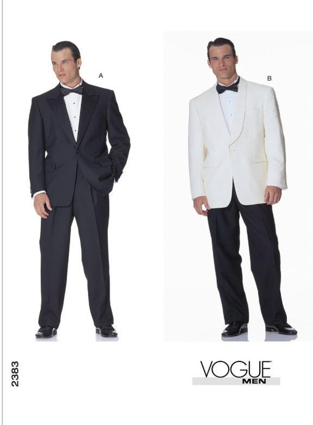 Sewing Pattern for MEN'S Suit, Vogue Pattern V2383, Men's Jackets and ...