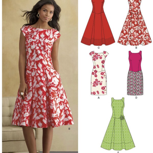 Drop Waist Dress Pattern - Etsy