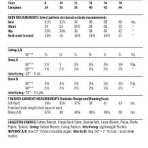 Sewing Pattern for Womens Dress in Sizes 8-18, V-neck Dresses, New Look ...