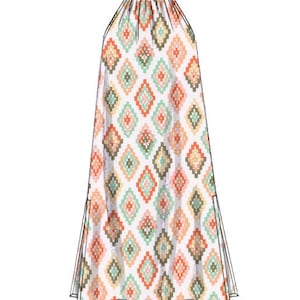 Sewing Pattern Children's/girls' Gathered Neckline Sleeveless Dresses ...