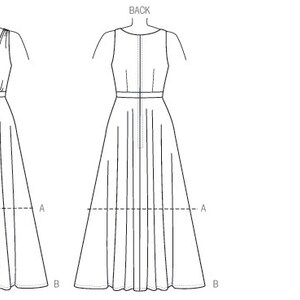 Sewing Pattern for Misses DEEP-V DRESSES, Vogue Pattern V9053, Womens ...
