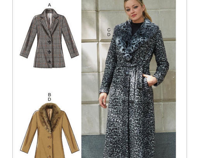 Sewing Pattern for Womans Coats, Mccall's Pattern M8013, New Pattern, Women's Coat Pattern ...