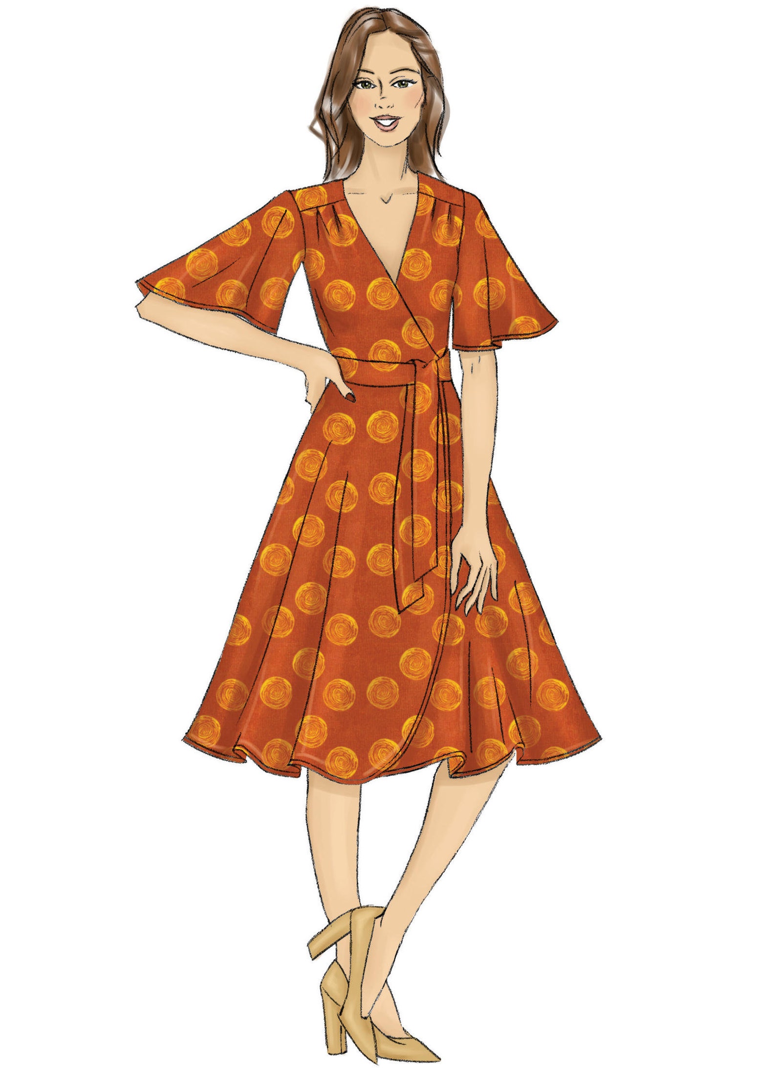 Sewing Pattern Womens & Girls Wrap Dress Butterick Pattern | Etsy