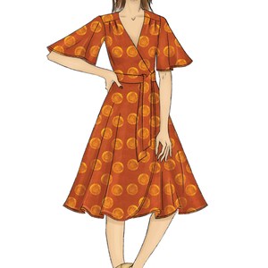 Sewing Pattern Womens & Girls Wrap Dress, Butterick Pattern B6654, New ...