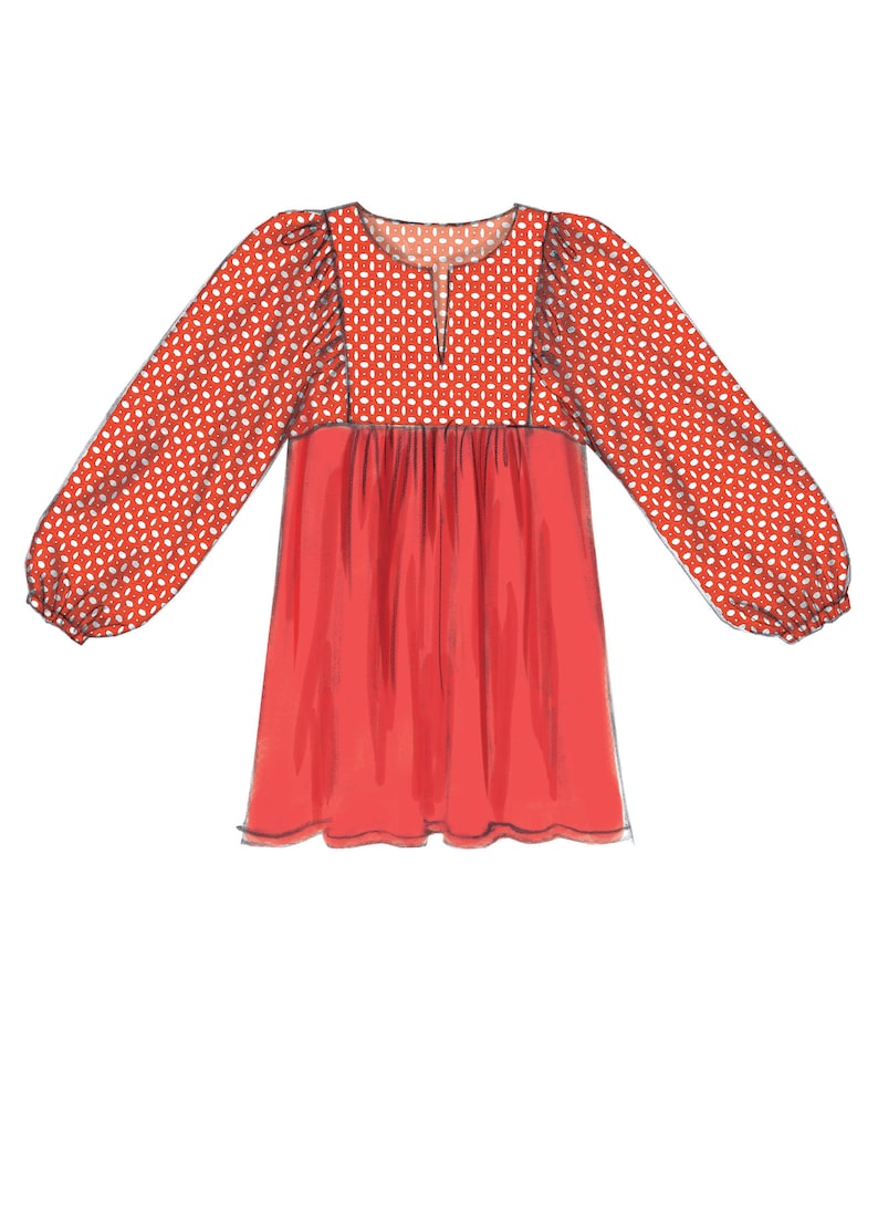 Sewing Pattern for Womens' Gathered Tops and Tunic, Mccall's Pattern ...